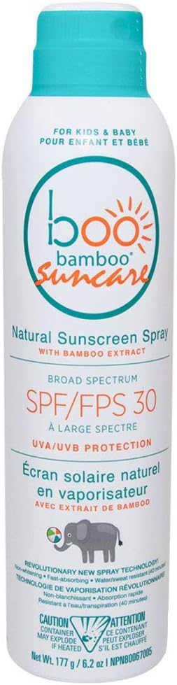 Boo Bamboo Baby and Kids Natural Sunscreen Spray SPF 30