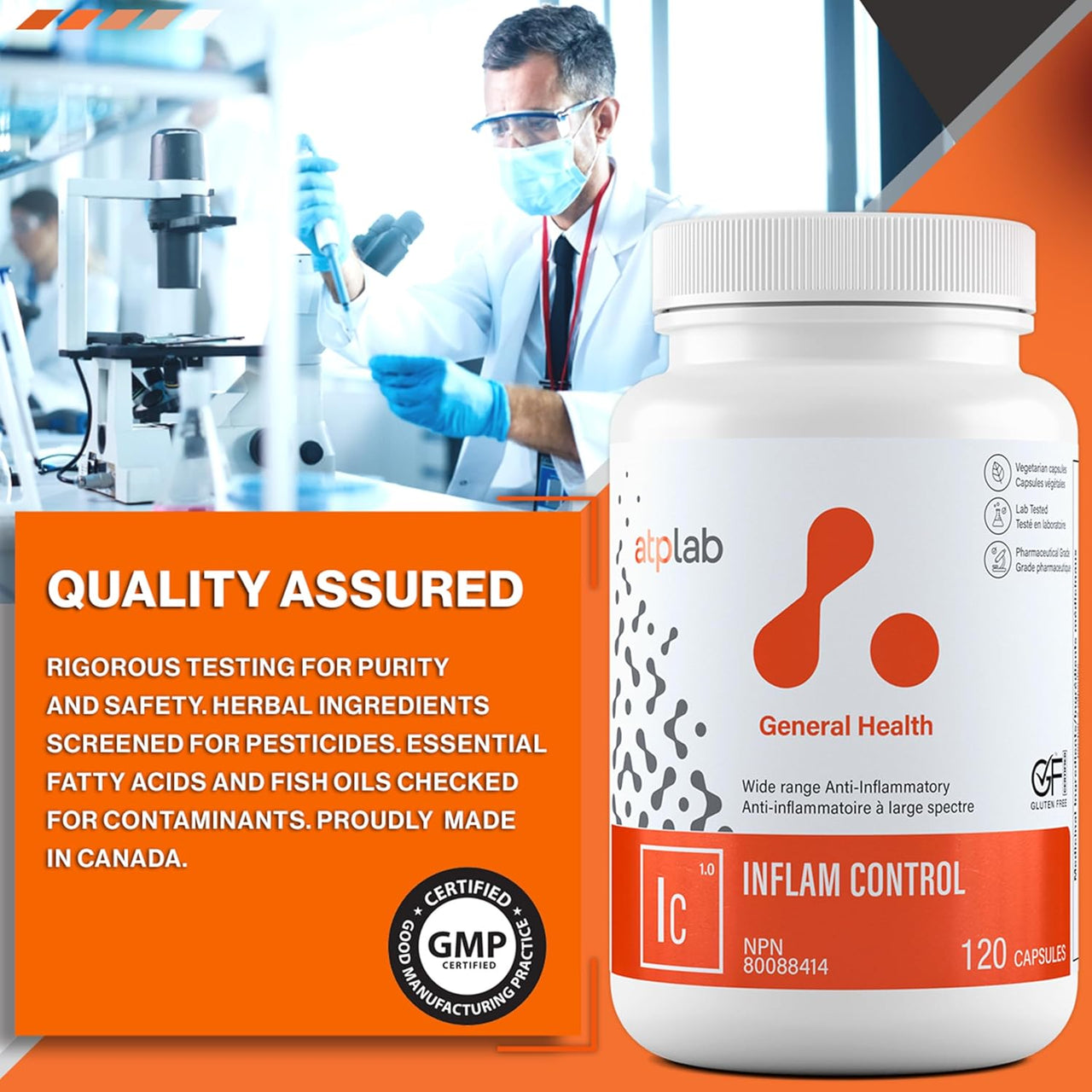 ATP Lab Inflam Control 120 Capsules