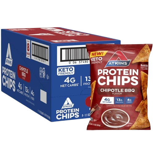 Atkins Chips 8 x 32g Pack Chipotle BBQ
