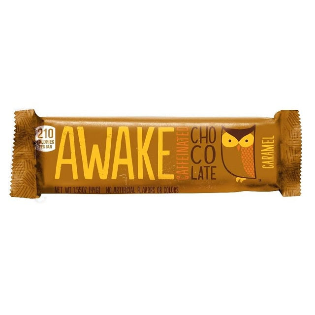Awake Caffeinated Caramel Chocolate Bar 12 x 27g
