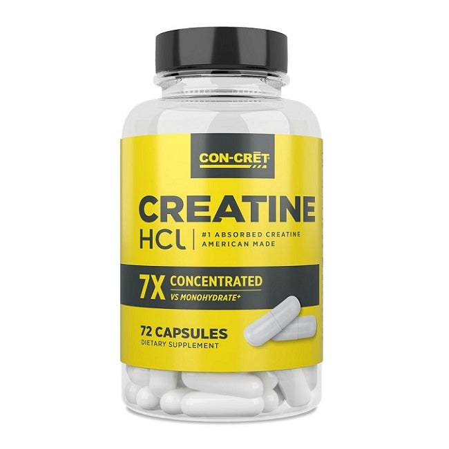 CON-CRET Creatine HCl Capsules 750 mg 72 Capsules