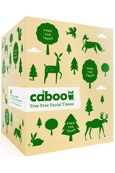 Caboo Tree-Free Bamboo Facial Tissue Cube 60 Counts