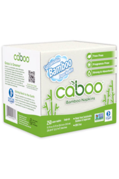 Caboo Tree-Free Bamboo Paper Lunch Napkins 250 Counts