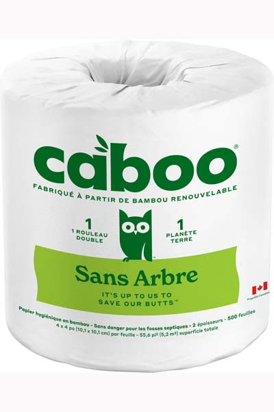 Caboo Tree-Free TP Bamboo Bath Tissue 500 Counts