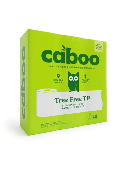 Caboo Tree-Free TP Bamboo Bath Tissue 9 x 300 Counts