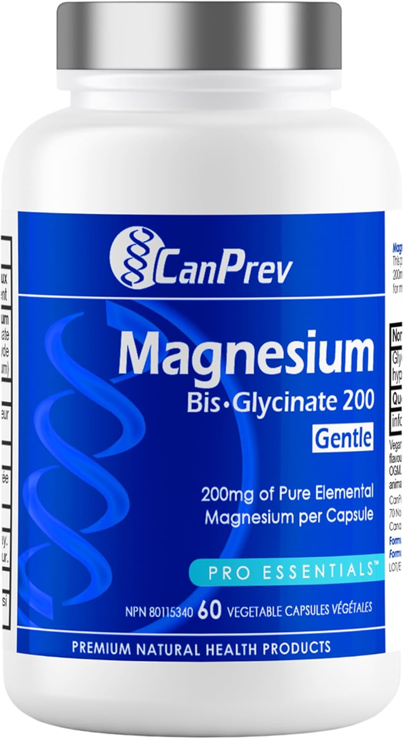 CanPrev Magnesium Bis·Glycinate 200 Gentle 200mg 60 Capsules