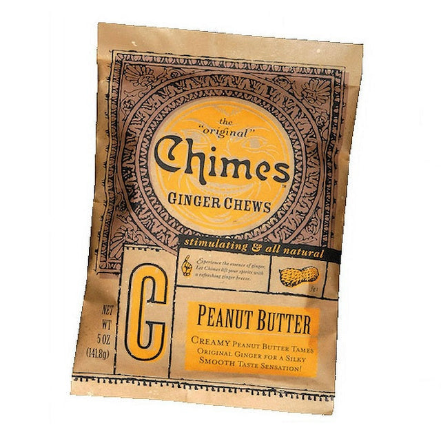 Expires February 2026 Clearance Chimes Ginger Chews Peanut Butter 141.8g