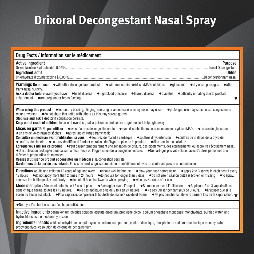 Drixoral Nasal Spray: 30mL Relief
