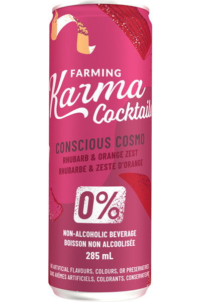 Farming Karma Conscious Cosmo Rhubarb & Orange Zest Can 4 x 285mL