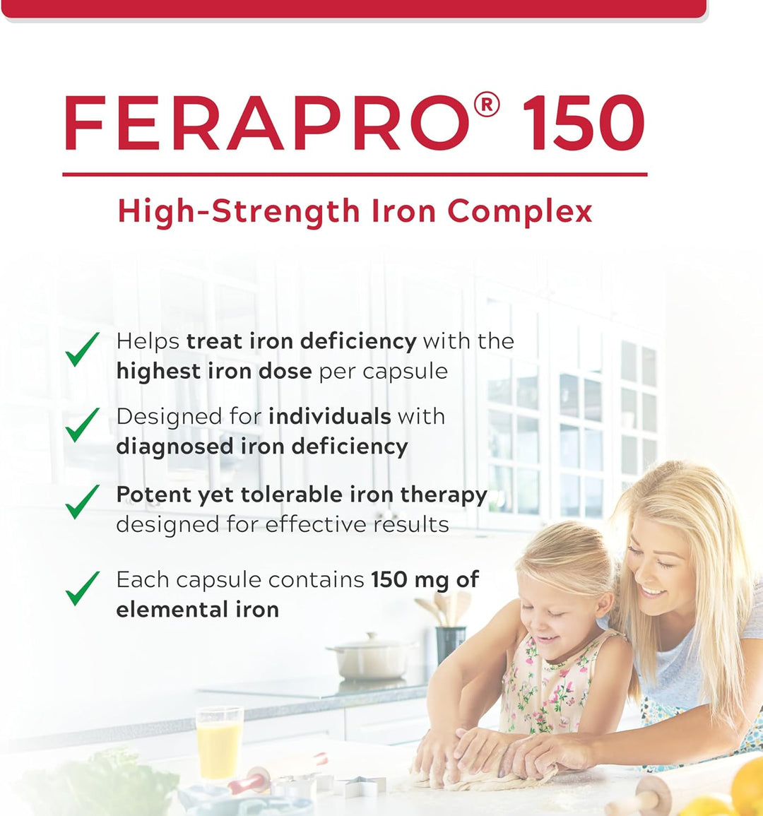 Euro-Fer Ferrous Fumarate 300mg Capsules (Various Sizes)