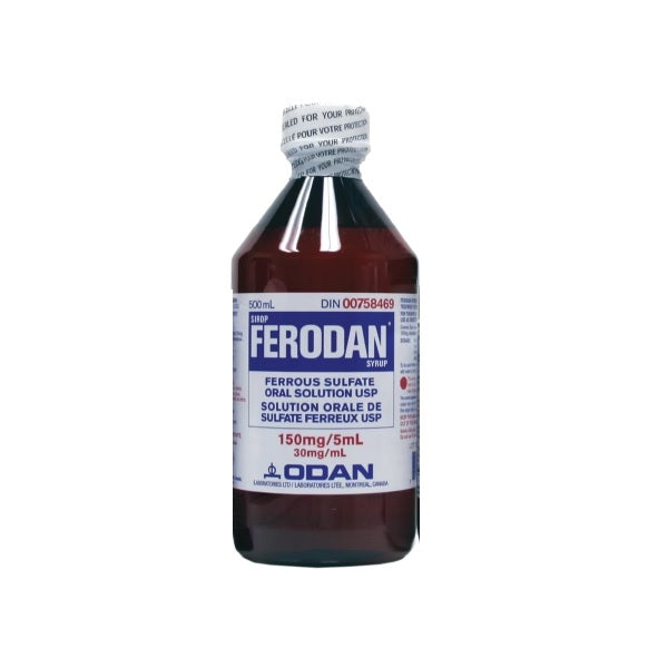 Ferodan Ferrous Sulfate Oral Solution USP 150mg 500mL