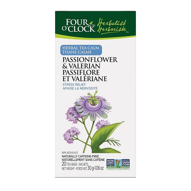 Four O'Clock Herbalist Passionflower & Valerian Tea 20 Teabags