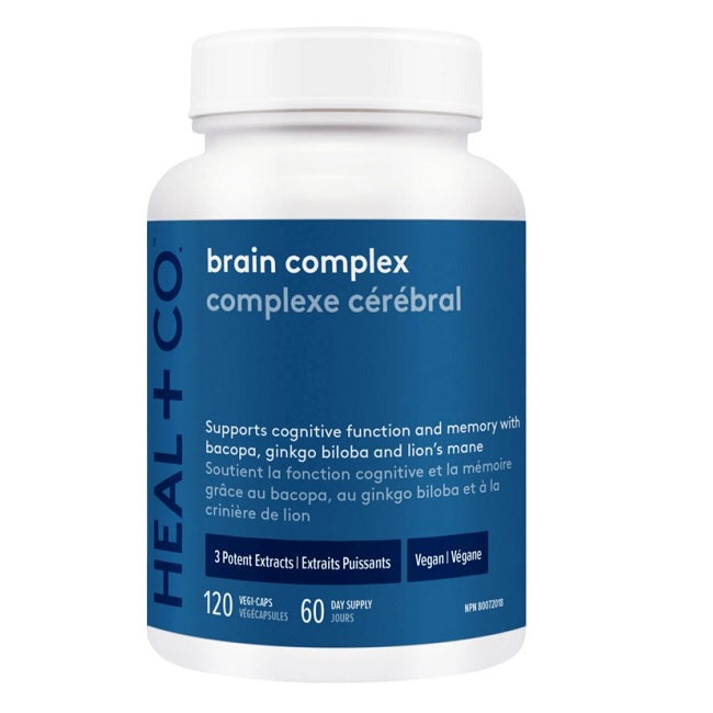 HEAL + CO Brain Complex 120 Veg Capsules