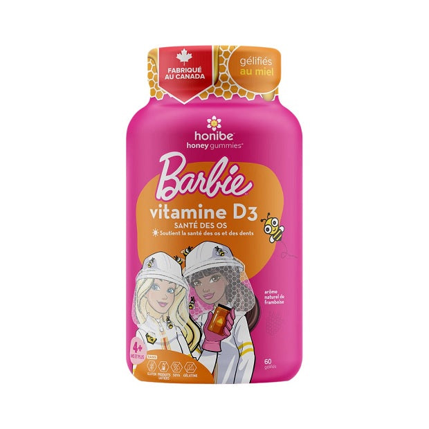 Honibe Barbie Vitamin D3 Gummies - 60 Count
