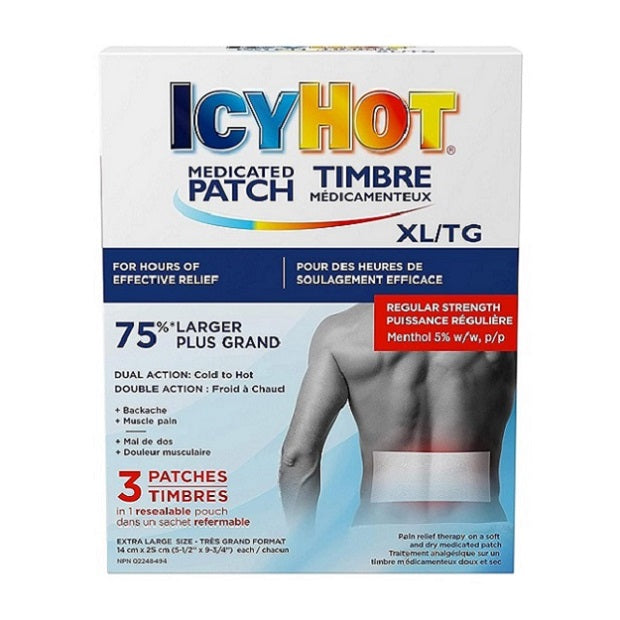 Icy Hot Extra Large Medicated Back Patches