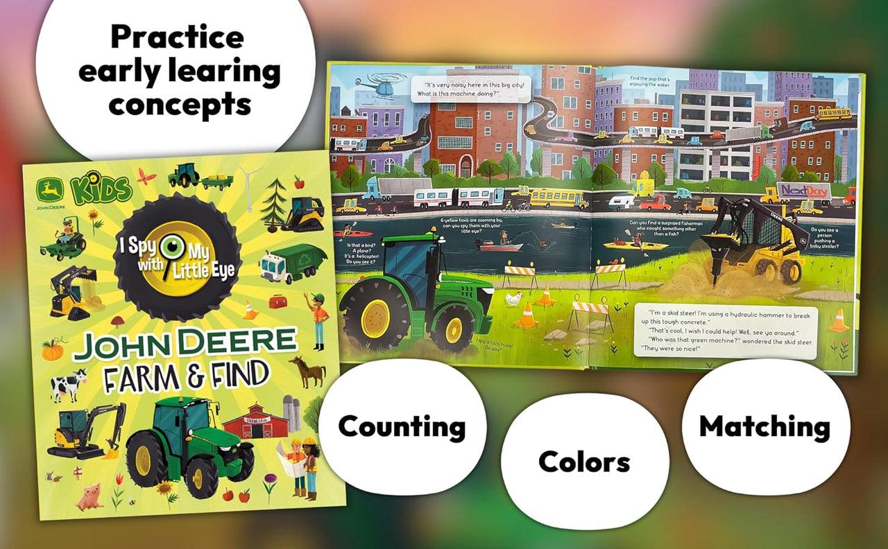 John Deere Kids Farm & Find I Spy With My Little Eye by Jack Redwing