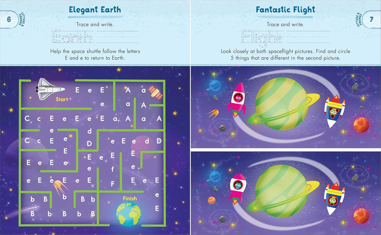 Kindergarten Activity Book: Space by Valerie Deneen
