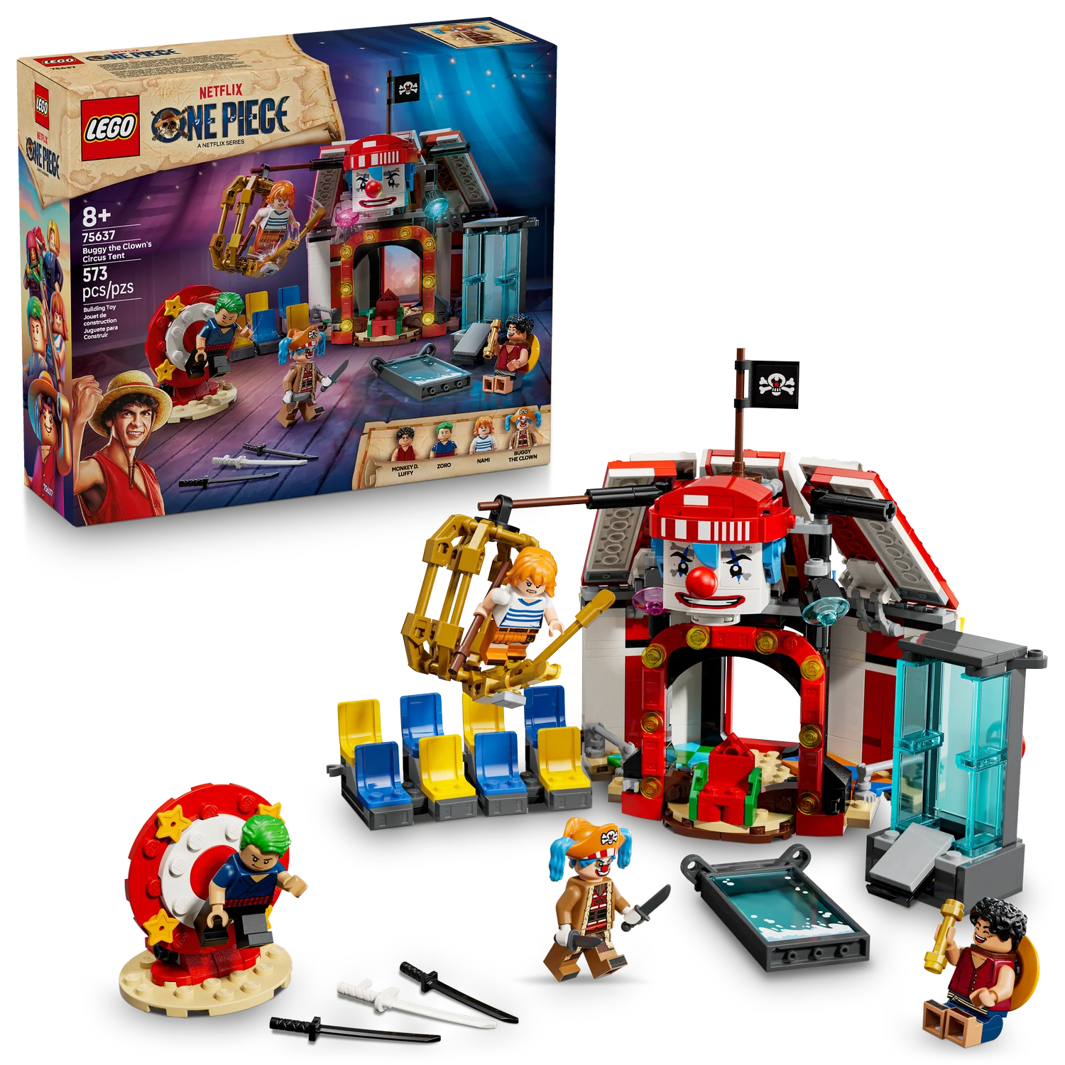 LEGO One Piece Buggy the Clown's Circus Tent, 75637