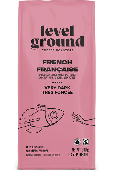 Level Ground French Dark Roast Organic Coffee 300g