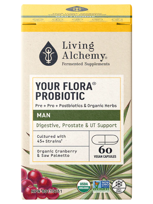 Living Alchemy Your Flora® Probiotic MAN Digestive Prostate & UT Balan