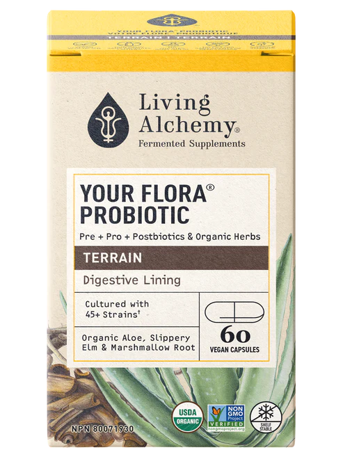 Living Alchemy Your Flora® Probiotic TERRAIN Digestive Lining Capsules