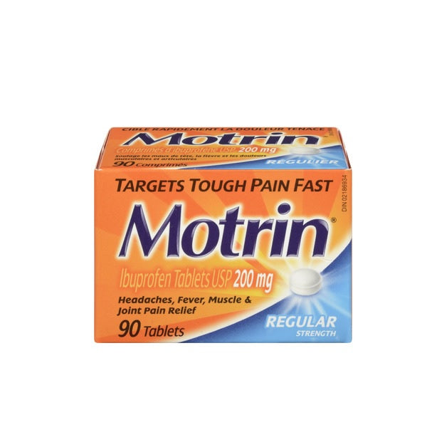 Motrin Ibuprofen Tablets 200mg Regular Strength 90 Tablets