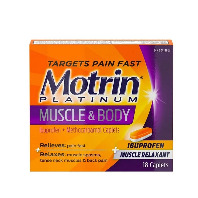 Motrin Platinum Muscle & Body Ibuprofen Caplets