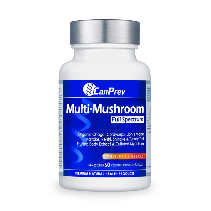 CanPrev Multi-Mushroom Full Spectrum 60 Vegetable Capsules