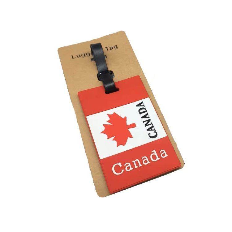 Nack Nax Canadian Flag Luggage Tag