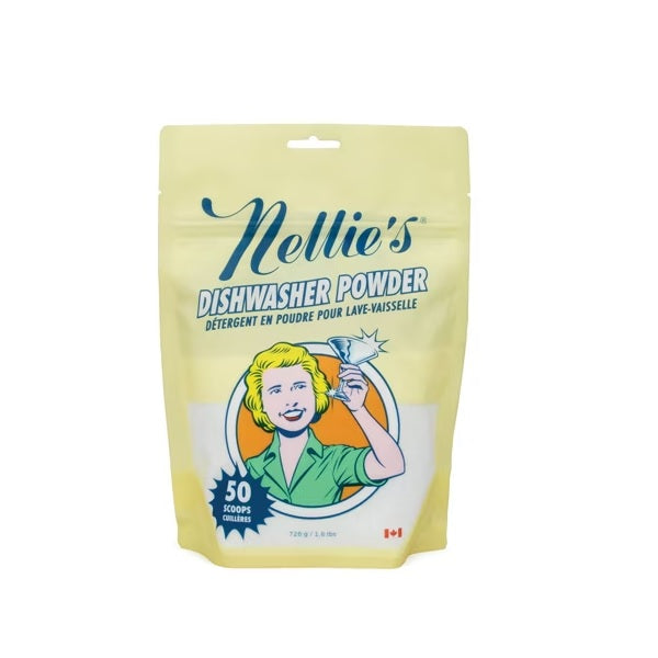Nellie's All Natural Dishwasher Powder 50 Scoops 1.6Lbs