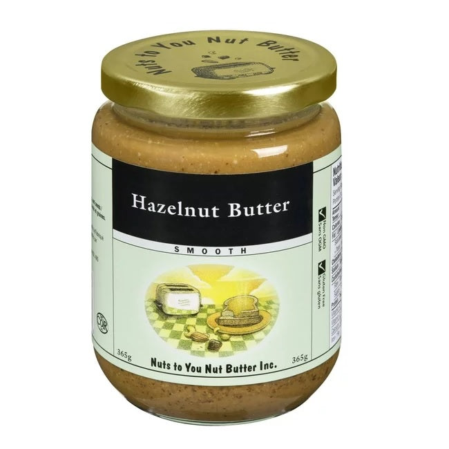 Nuts To You Hazelnut Butter Smooth 365g - Pure & Creamy