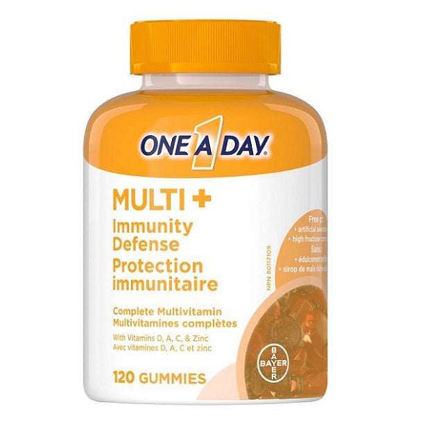 One A Day Multi+ Immunity Defense Complete Multivitamin for Adults 120 ...