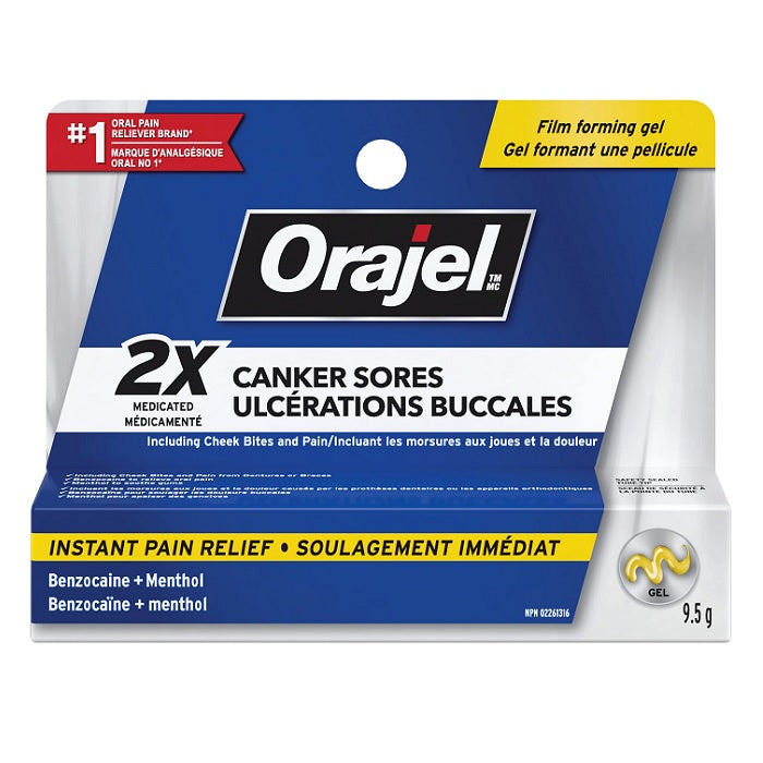 Orajel Ultra 2X Gel 9.5g - Fast Canker Sore Relief