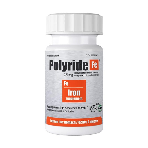 Polyride Fe Iron Supplement 350mg (Various Sizes)