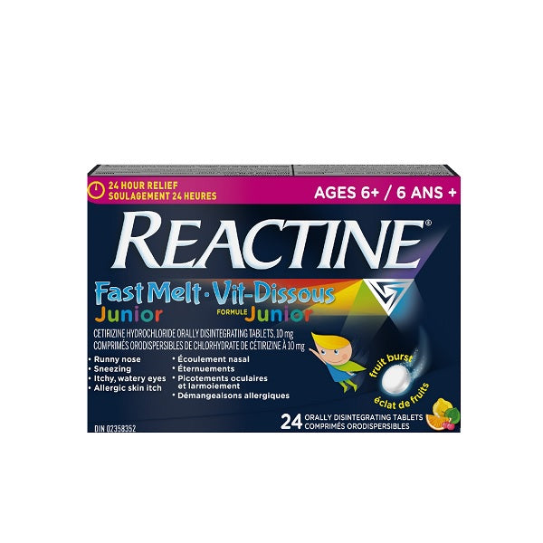Reactine Junior Fast Melt Fruit Burst Tablets - Kids Relief