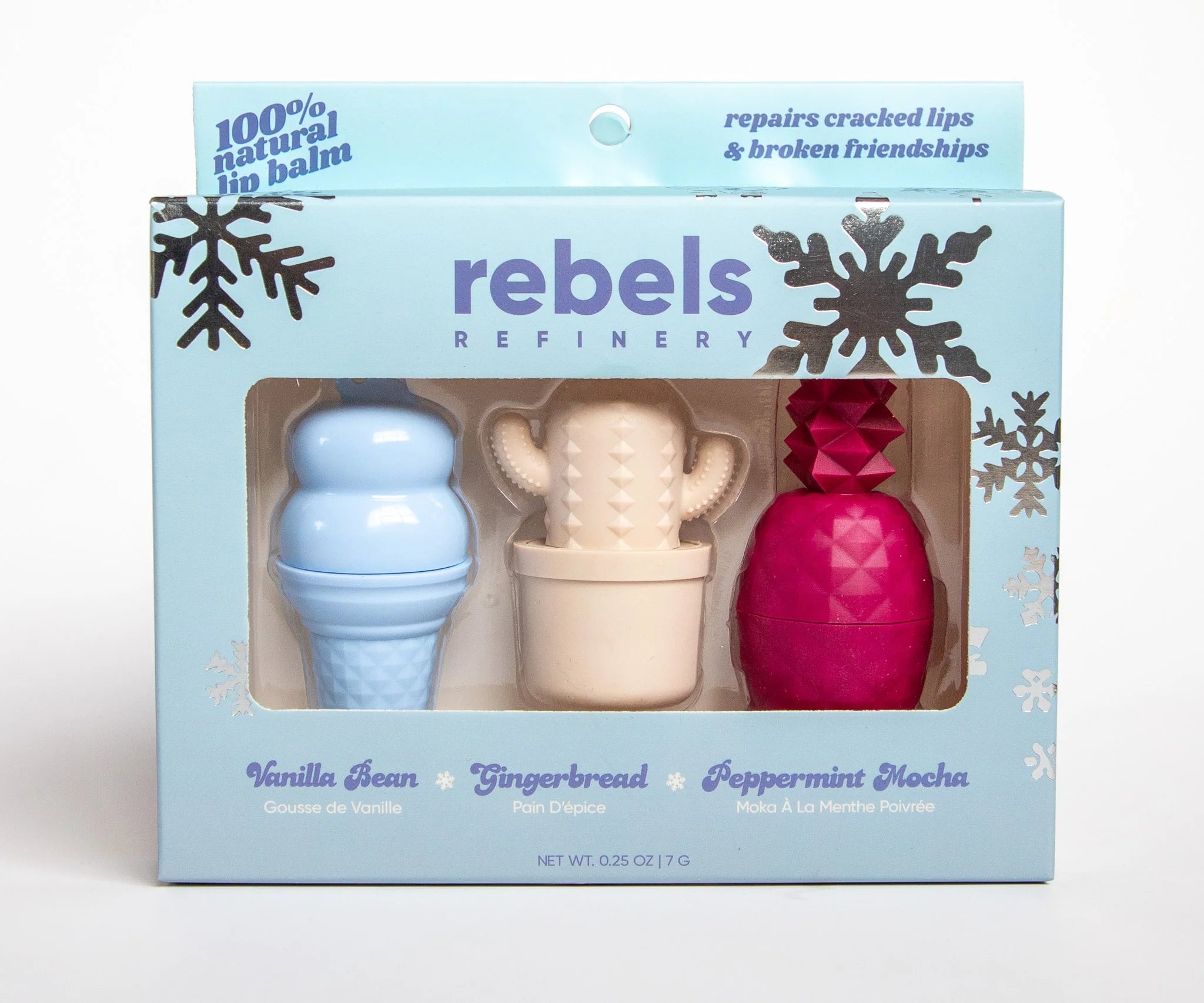 Rebels Refinery Natural lip Balm Winter - Combo Pack Gift Set