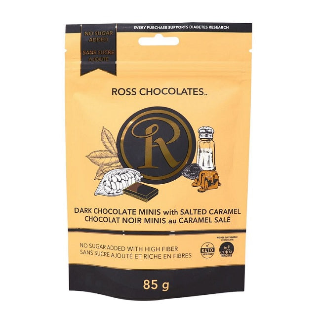 Ross Chocolates Dark Chocolate Minis With Salted Caramel 85g (Discontinued)