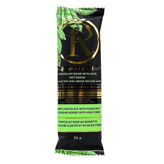 Ross Chocolates | Sugar-Free Dark Chocolate & Hazelnuts