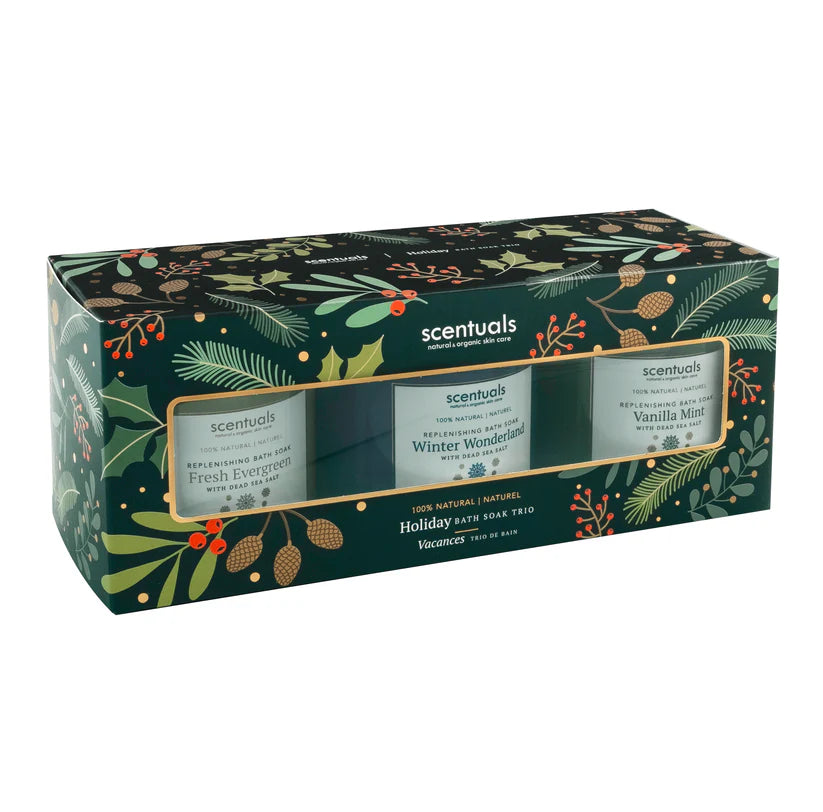 Scentuals Holiday Bath Soak Trio 3 x 250g