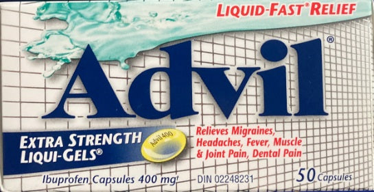 Advil Extra Strength Liqui-Gels 400mg 50 Caps