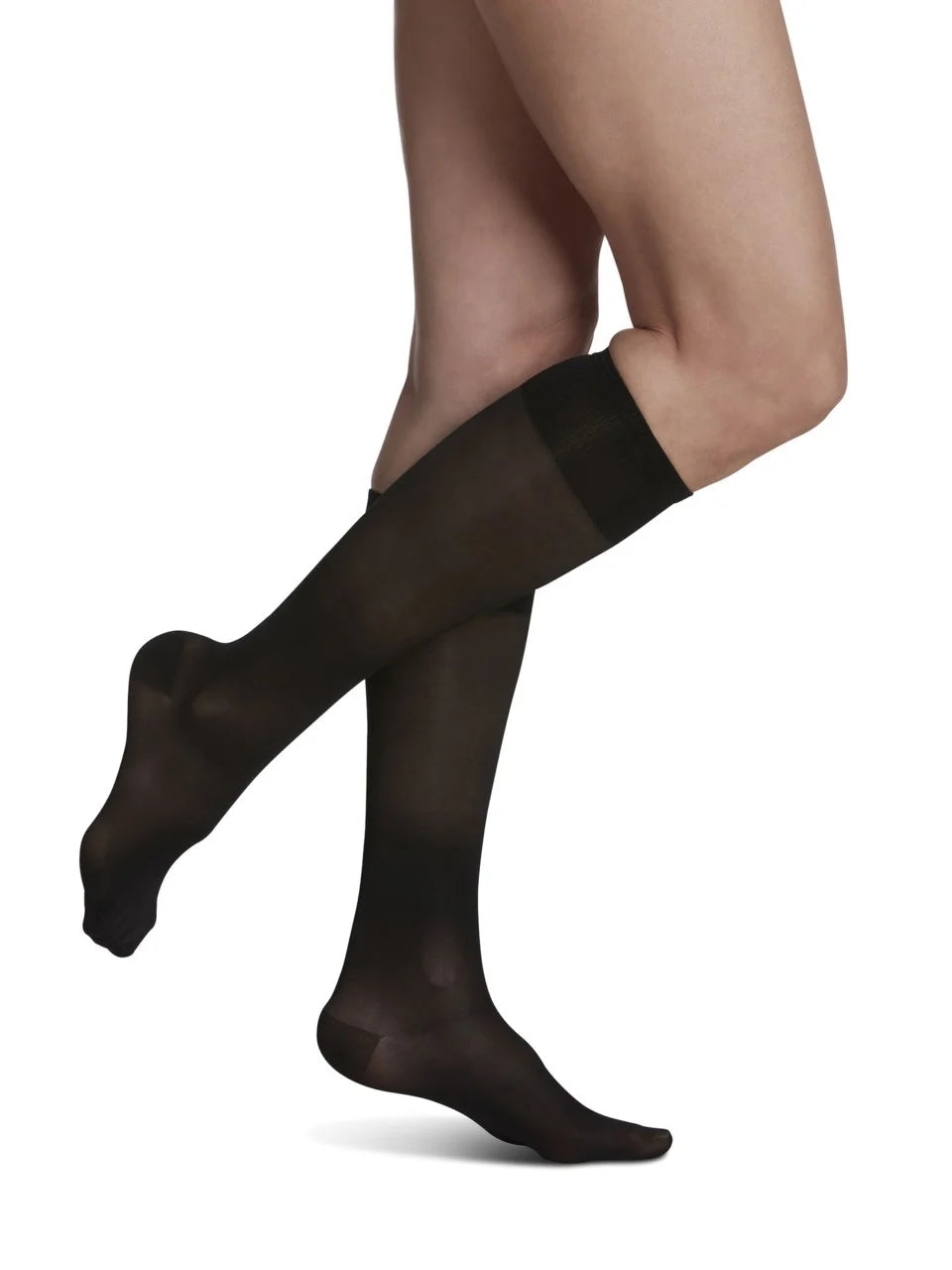 Sigvaris Women Sheer Fashion Compression Socks 15-20mmHg Black