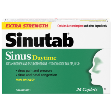 Sinutab Sinus Extra Strength Non-Drowsy 24 Caplets