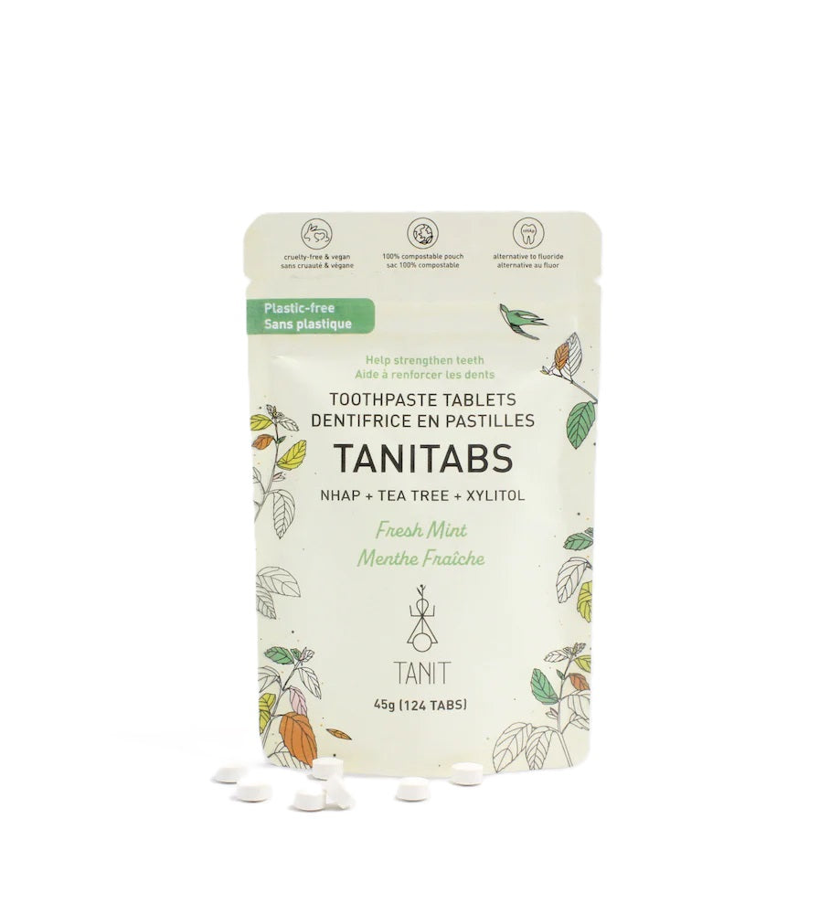 TANIT Fresh Mint Toothpaste Tablets Refill 45g x 124 Tablets
