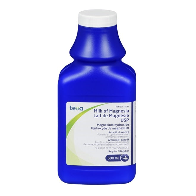 Teva Milk Magnesia | Relief for Constipation & Heartburn