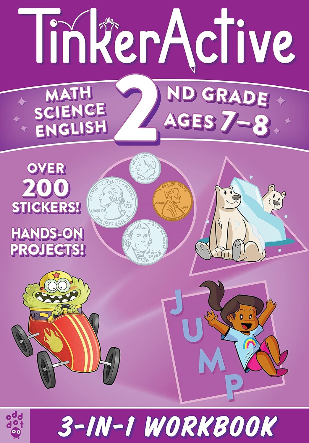TinkerActive 2nd Grade 3-in-1 Workbook by Megan Hewes Butler