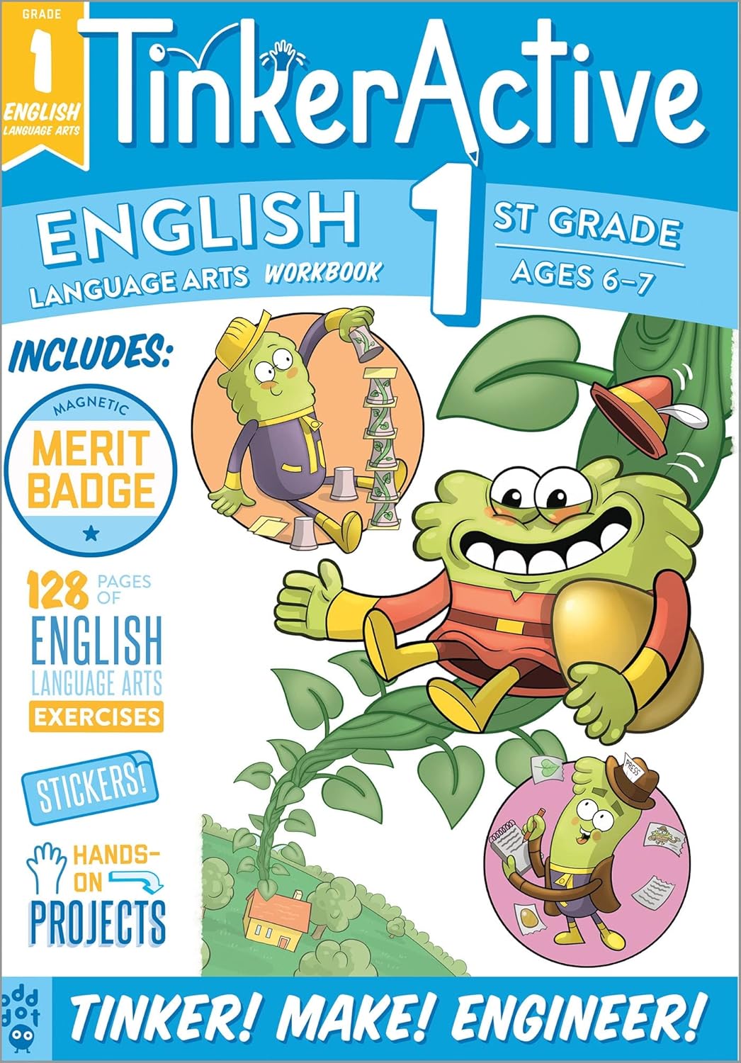 TinkerActive Workbooks: 1st Grade English Language Arts by Odd Dot
