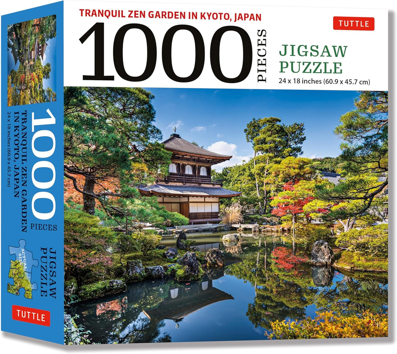 Tranquil Zen Garden in Kyoto Japan- 1000 Piece Jigsaw Puzzle