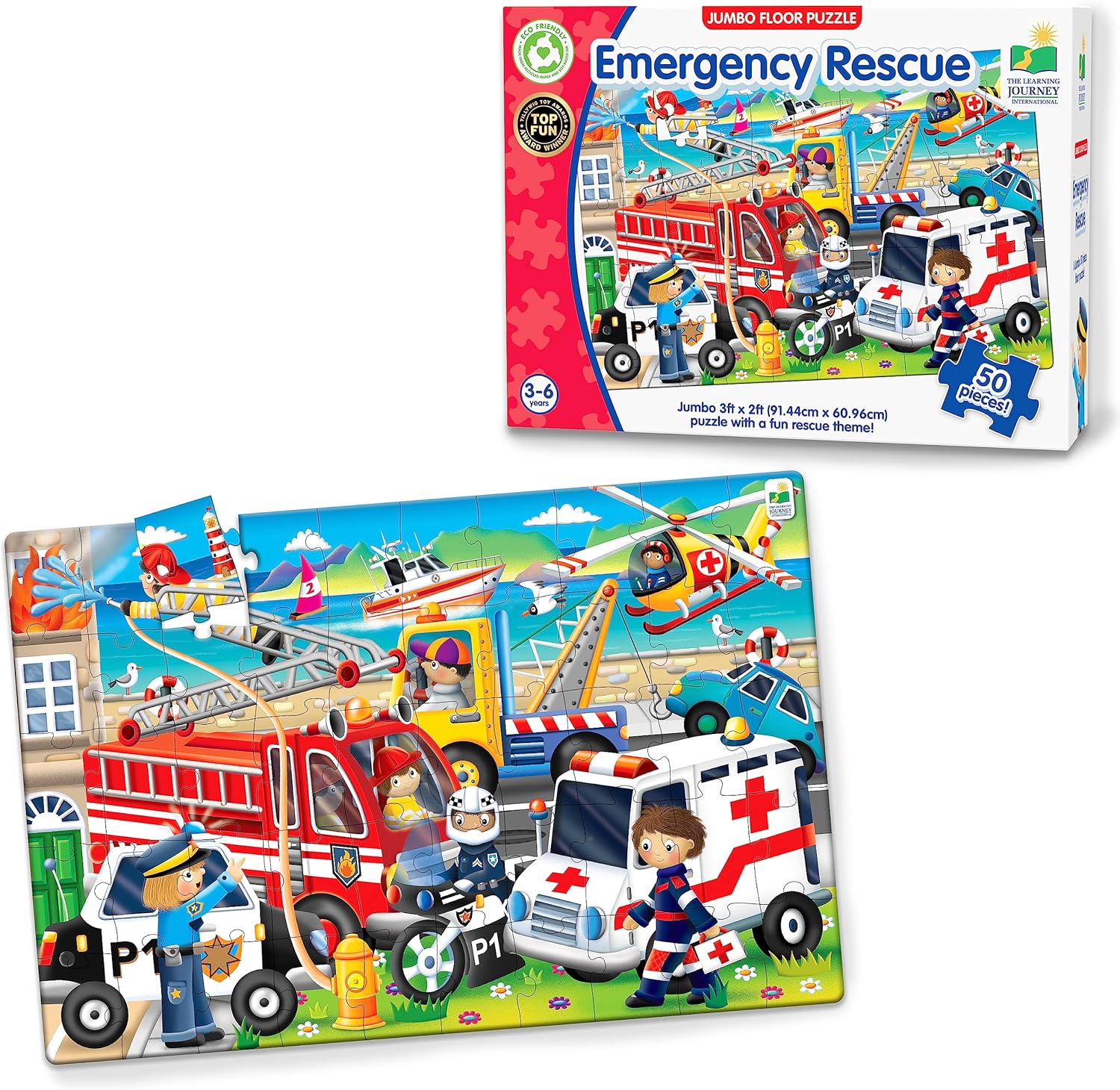 University Games Emergency Rescue Jumbo Floor Puzzle