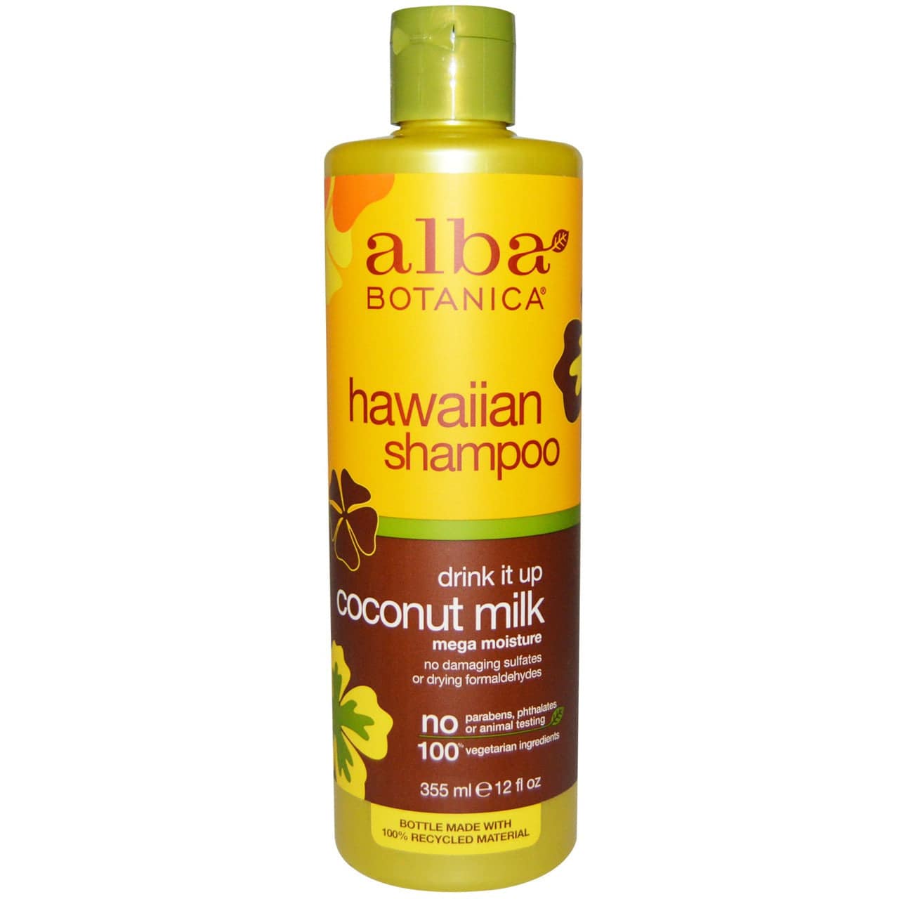 Alba Botanica Natural Hawaiian Shampoo Drink It Up Coconut Milk 355 ml