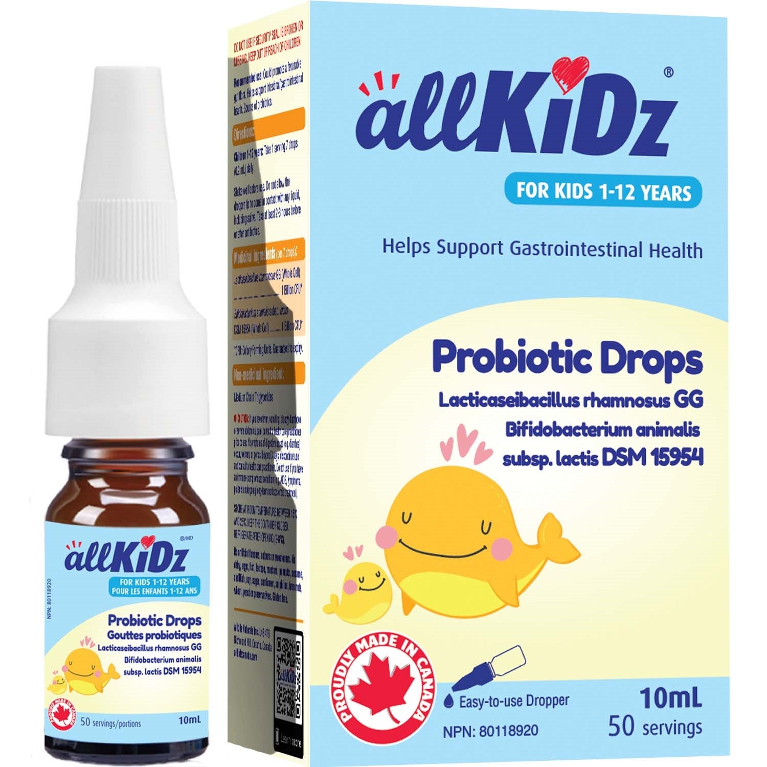 allKidz Probiotic Drops 10mL - Gut Health for Kids
